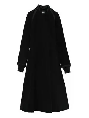 Y3 Padded Pleated Midi Dress