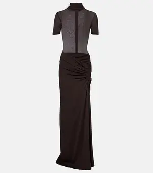 Christopher Esber Jersey Maxi Dress - Brown