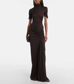 Christopher Esber Gathered Maxi Dress - Brown