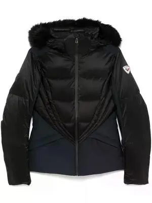 Rossignol Direttisima Ski Jacket With Faux Fur Trimmed Hood - Black