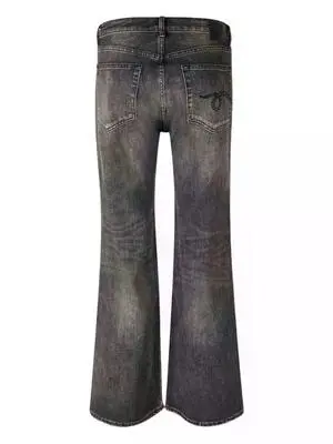 R13 Faded Cotton Jeans - Black