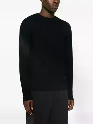 Emporio Armani Textured Round Neck Sweater