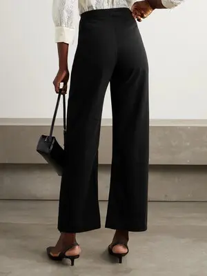 BODE Button-embellished High-rise Straight-leg Jeans - Black