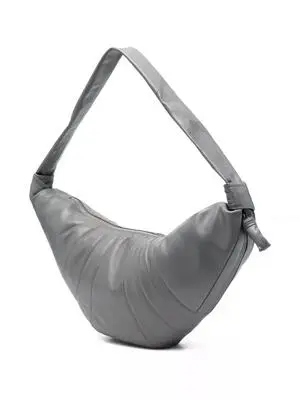 LEMAIRE Croissant Knot Lambskin Shoulder Bag - Grey