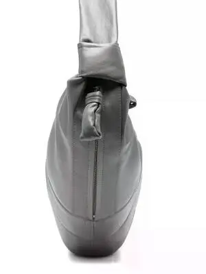 LEMAIRE Croissant Knot Lambskin Shoulder Bag - Grey
