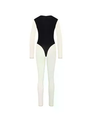 MAISON CLOSE V-neck Long-sleeve Jumpsuit