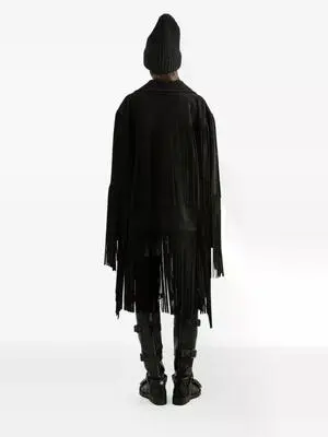 Dolce & Gabbana Suede Fringe Coat