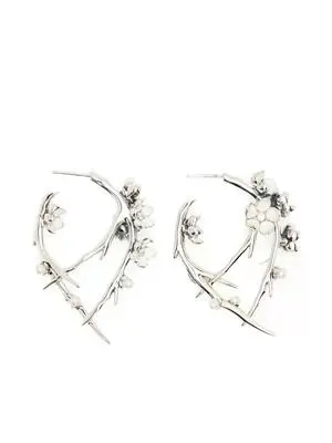 SHAUN LEANE Sterling Multi-stone Flower Earrings - Silver