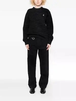Études Studio Logo-embroidered Round-neck Sweater