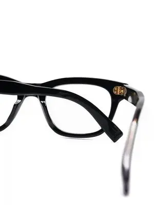 Dunhill Wayfarer Frame Eyeglasses - Black