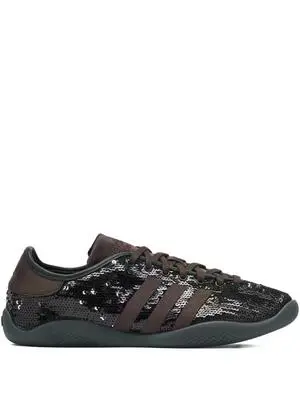 WALES BONNER Sequin-embellished Low Profile Sneakers - Brown