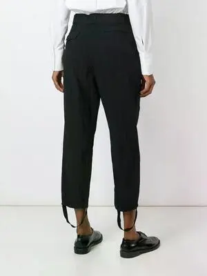 Comme Des Garçons Pinstriped Trousers With Layered Detail