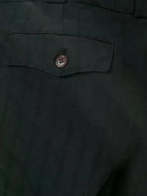 Comme Des Garçons Pinstriped Trousers With Layered Detail