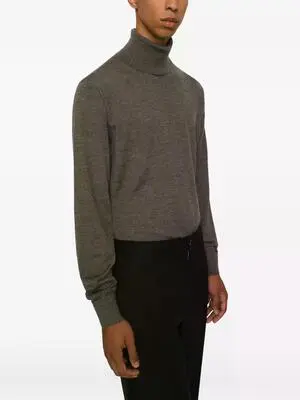 Dolce & Gabbana Cashmere High Neck Jumper - Grey