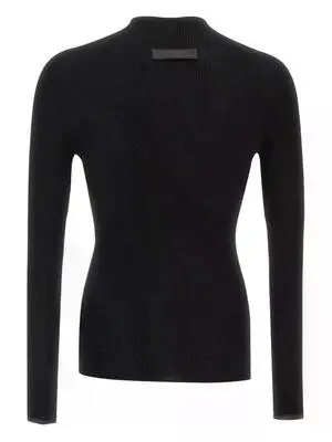 HELIOT EMIL Isotropy Ribbed Mock Neck Sweater