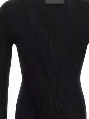 HELIOT EMIL Isotropy Ribbed Mock Neck Sweater