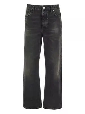 WON HUNDRED Belt-loop Straight-leg Jeans - Black