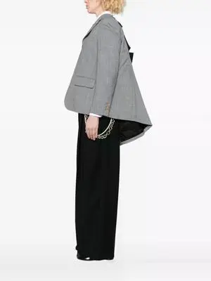Comme Des Garçons Pinstripe Two-tone Jacket