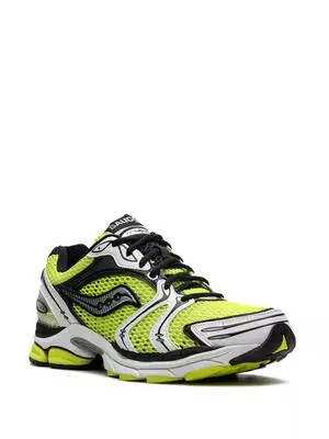 Saucony Saucony Progrid Triumph 4 Neon Lace-Up Sneakers Yellow