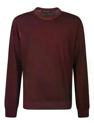 Michael Kors Merino Wool Crew Neck Sweater - Red