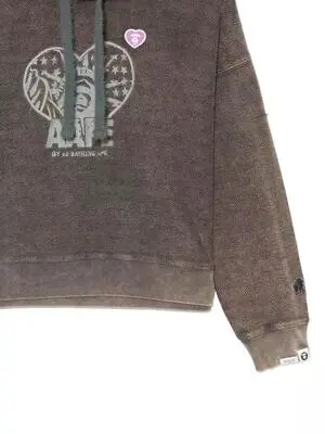 A BATHING APE Logo-embroidered Hoodie