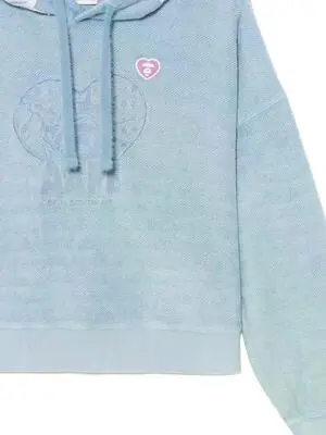A BATHING APE Logo-embroidered Hoodie