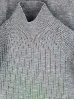 SA SU PHI Ribbed Turtleneck Sweater - Grey