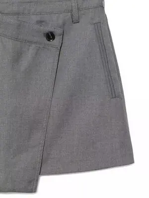 B+AB Wrap Skirt With Button Fastening