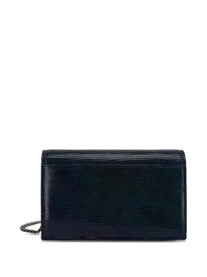 Akris Anouk Clutch Bag With Chain Strap - Blue