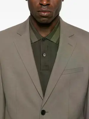 Hugo Wool Blend Single-breasted Suit - Brown