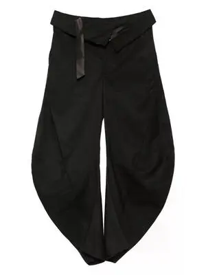 JIYONGKIM Belted Trousers - Black