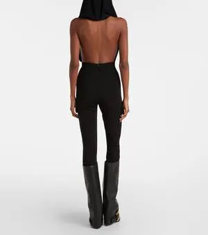 Balmain Jersey Stirrup Leggings