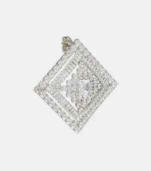 Rebecca Vallance Louise Crystal-embellished Diamond Earrings