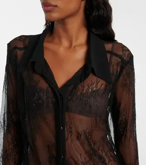 BANANHOT Allen Floral Lace Shirt