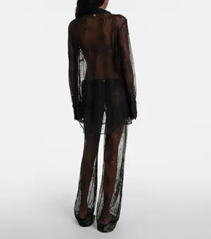BANANHOT Allen Floral Lace Shirt