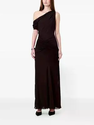 NICHOLAS Elza One-shoulder Maxi Dress - Brown