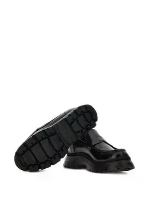 Hogan Round Toe Patent Loafers