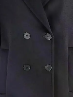 Max Mara Double-breasted Wool Coat - Blue