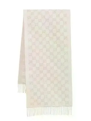 Gucci Gg Cashmere Scarf - Neutrals