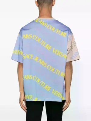 Versace Logo-print Colour-block T-shirt