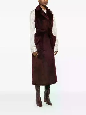 Max Mara Sleeveless Belted Coat