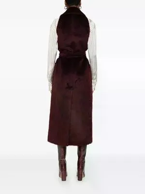 Max Mara Sleeveless Belted Coat