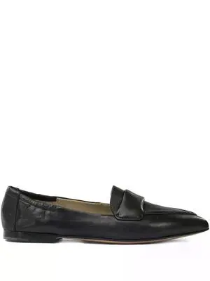 POMME D´OR Pointed Leather Loafers - Black