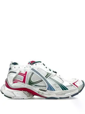 Balenciaga Mesh Lace-up Sneakers - White
