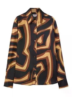 Emilio Pucci Labirinto Print Silk Shirt