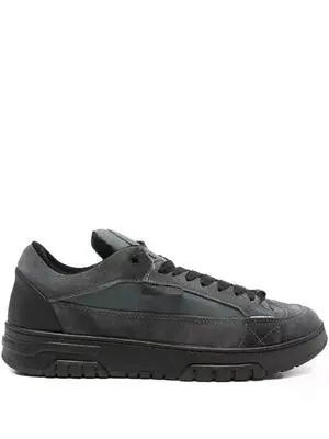 SANTHA Cut Lace-up Sneakers - Grey