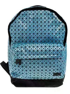 Issey Miyake Geometric-Pattern Backpack Blue