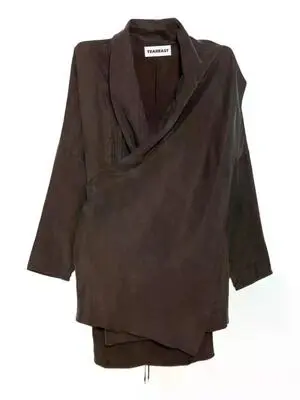 YEAREAST Asymmetric Wrap Blouse