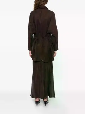 YEAREAST Asymmetric Wrap Blouse