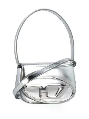DIESEL® 1dr Logo-plaque Tote Bag - Silver